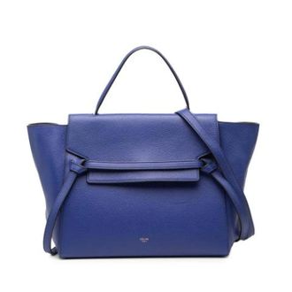 Celine Pre-owned Cuir sacs-celine - Femme - Pre-owned - Bleu - Taille: ONE Size