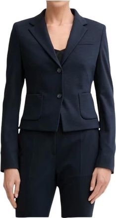 HUGO BOSS Jori2 Jacket - Femme - Vestes - Bleu - Taille: 48 FR