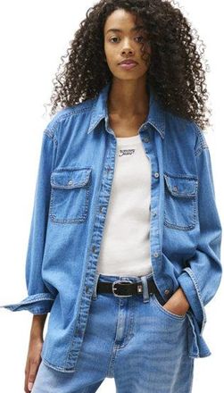 Tommy Jeans Denim Shirt W - Langarmshirt - Damen