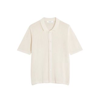 Maison Kitsun&eacute; Homme, Chemises, Beige, Taille: M Denim Trucker Jacket - Couleur: Blanc CASS&Eacute;,Taille: M