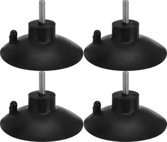 Valiclud 4 St&uuml;ck Teiliges Schraub-saugnapf-f&uuml;&szlig;e aus Kunststoff rutschfeste Schutzpads f&uuml;r French Fry Cutter Gewindebasierte Absaugf&uuml;&szlig;e f&uuml;r Industrielle K&uuml;chen 