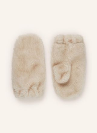 Mrs & Hugs Mrs & Hugs F&auml;ustlinge Aus Kunstfell beige