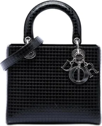 Dior Sac &agrave; main Lady Dior Pre-owned - Femme - Pre-owned - Noir - Taille: ONE Size