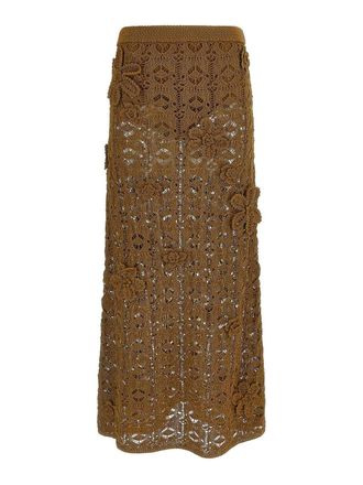 Pinko Jupe Midi - Marron