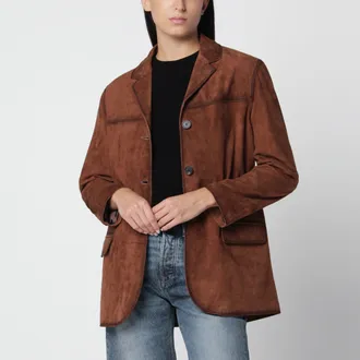 Arma Brown Cado jacket in suede