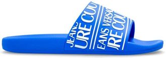 Versace Jeans Couture Homme, Chaussures, Bleu, Taille: 44 EU Slides en caoutchouc