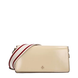 Tory Burch Beige Leder Umh&auml;ngetasche