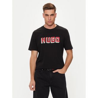 HUGO BOSS Hugo T-Shirt Daqerio 50516624 Schwarz Regular Fit