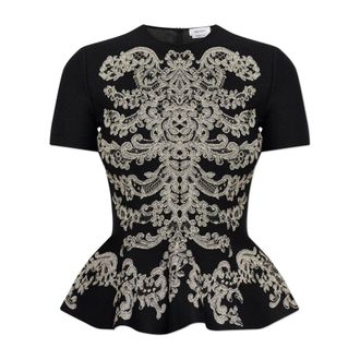 Alexander McQueen Damen, Blusen & Hemden, Schwarzk, MGr&ouml;&szlig;e