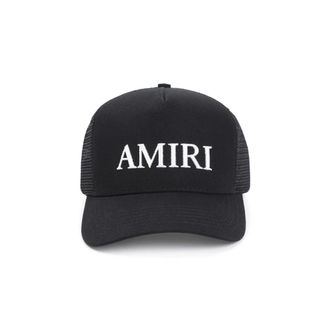 Amiri Caps & M&uuml;tzen - Cotton Trucker Hat With Embroidered Logo And Mesh - Gr. ONE SIZE - in Schwarz - f&uuml;r Damen