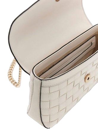 Guess Womens Crossbody Bag Off White Polyurethane Crossbody-bags