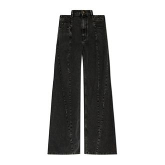Maison Margiela Jeans mit Taschen - - Jeans - Damen - Schwarzk - XS
