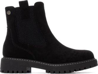 Refresh Bottines Femme Noir - Chaussures confortables et polyvalentes - Mode décontractée - Modèle 17302702 (Taille39)