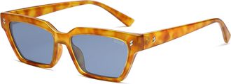 Sojos Trendy polarisierte Katzenauge Sonnenbrille Damen Herren Retro Cat Eye Leichtgewicht Vintage Schürzenjäger Sonnerbrillen mit UV400 Schutz SJ2381