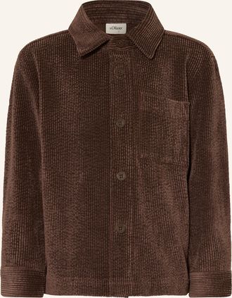 s.Oliver S.Oliver Red Cord-Overshirt braun