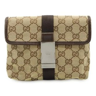 Gucci unisex, Pre-owned, Beige, Taille: ONE Size Sac Banane en Toile Pre-owned