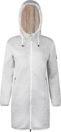 Blue Wave Fleecejacke Naomi Damen Strickfleecemantel Naomi mit Teddy-Futter - Fleecemantel Kapuze