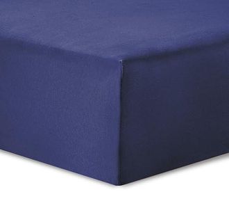 Vision Streetwear Drap Housse Jersey - 90 x 190/200 cm - Coloris: Bleu Marine - 100% Coton Jersey - Elastique Tout Autour - Bonnet de 30cm - Certifi&eacute; Oekotex