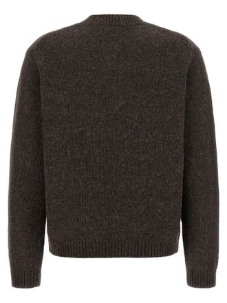 Maison Kitsun&eacute; Intarsia Dressed Fox Sweater - charcoal