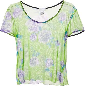 Dolce & Gabbana chemise &agrave; roses imprim&eacute;es - Vert
