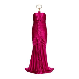 Balmain Femme, Robes, Rose, Taille: 34 FR Robe &agrave; &eacute;paules d&eacute;nud&eacute;es