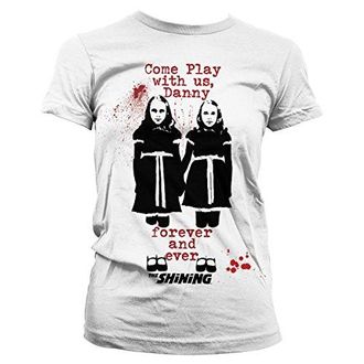 The Shining Officiellement sous Licence Come Play T-Shirt Femme (Blanc), Medium