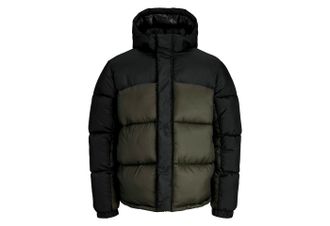 Jack & Jones Steppjacke JCOUNION Puffer Jacket SN mit abnehmbarer Kapuze