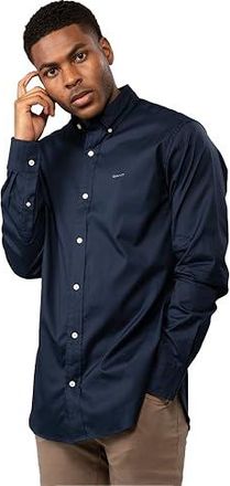 GANT REG Shirt Chemise Oxford Regular Pinpoint, Marine, XL Homme