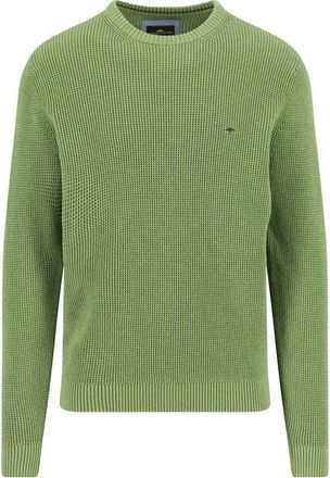 Fynch-Hatton Strickpullover aus Baumwolle, normale Passform, h&uuml;ftbedeckende L&auml;nge