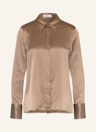 Reiss Reiss Hemdbluse Ameira Aus Seide braun