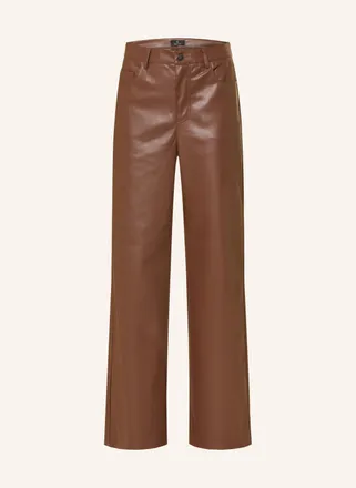 Monari Monari Hose In Lederoptik braun