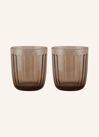 iittala 2er-Set Trinkgl&auml;ser Raami braun