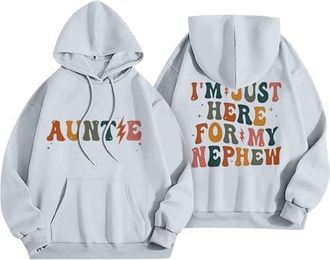 Generic Tee-Shirt Grande Taille Sexy Sweat-Shirt à Capuche décontracté à Manches Longues BE The Light pour Femme Pantacourt Jean Grande Taille (Grey, XXXXXL)