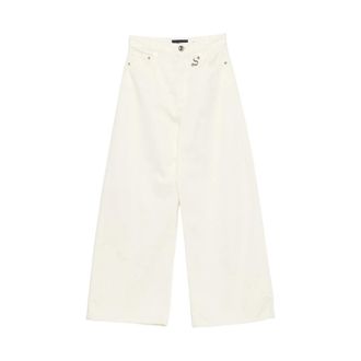 Sportmax Siamese Wide Jeans - - Jeans - Damen - Wei&szlig; - W27