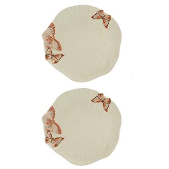 Bordallo Pinheiro Charger Plate by Claudia Schiffer - Set 2 - Cloudy Butterflies