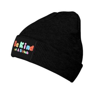 Generic Slouch Bonnet Tricot&eacute;, Sois Un Peu Une garce, Classique Beanie Hiver, Tricoter Chapeau pour Adultes, Cyclisme, Ski