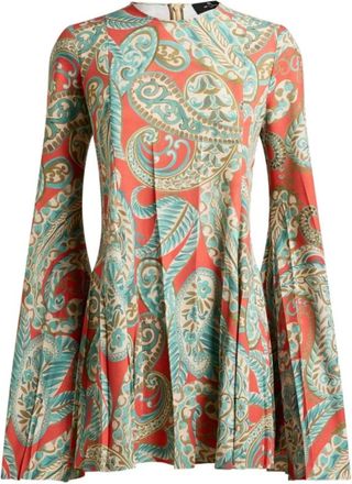 Etro Femme, Robes, Multicolore, Taille: 34 FR Mini-robe Stretch Sable &agrave; motif cachemire