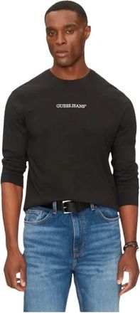 Guess GJ Reg Embro Long Sleeve Top - - Tops - Herren - Schwarzk - S