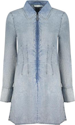 Desigual Femme, Robes, Bleu, Taille: 38 FR Lonan Short Dress