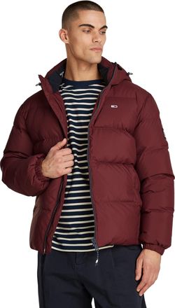 Tommy Jeans Herren Pufferjacke Essential Down Jacket Warm, Rot (Deep Rouge), XXL