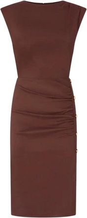 Pinko Pinko, Femme, Robes, Brun, Taille: 36 FR Robe Longuette