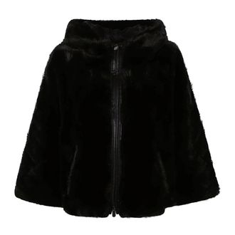 Pinko Cadetia Kapuzenponcho - - Jackets - Damen - Schwarzk - 2XS