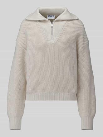 Jake*s Casual Loose Fit Troyer aus reiner Baumwolle