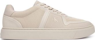 Calvin Klein Sneakers Classic Cups Laceup Knit HM0HM02130 Beige