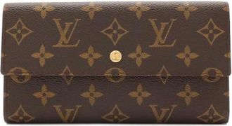 Louis Vuitton Portefeuille long trifold Pre-owned Monogram - Femme - Pre-owned - Brun - Taille: ONE Size