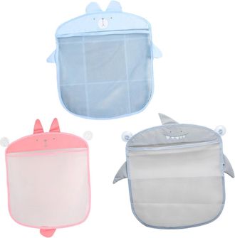 Artibetter 3 St&uuml;ck Cartoon Badewannenspielzeug Aufbewahrung Netz mit Saugn&auml;pfen Multifunktionale Aufbewahrungstaschen f&uuml;r Badezimmer und Kinderzimmer Robust und 