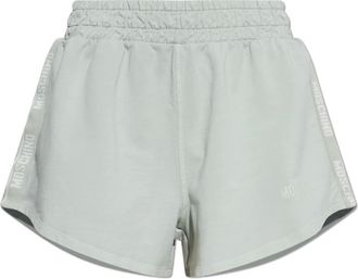 Moschino Femme, Shorts, Vert, Taille: 36 FR Logo Shorts