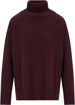 Max Mara Femme, Pulls, Rouge, Taille: 40 FR Mino Turtleneck Sweater