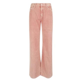 7 For All Mankind Lotta Weite Hose - - Trousers - Damen - Rosa - W28