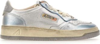 Autry Femme, Chaussures, Gris, Taille: 40 EU Medalist Low Super Vintage